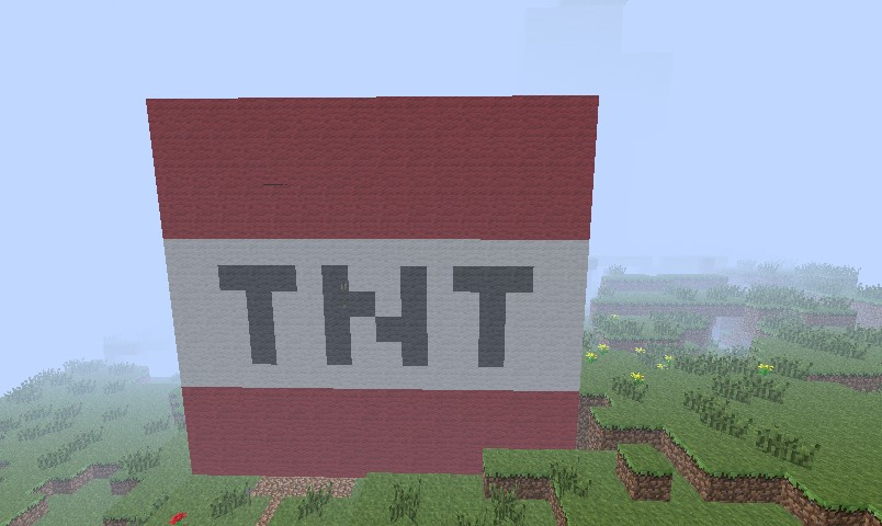 A pixel art tnt Minecraft Map